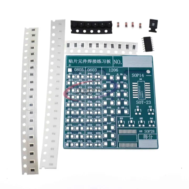 SMT SMD Component Welding Practice Board Soldering DIY Kit Resitor ...