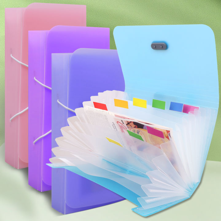 A6 Expanding File Buckle Organ Bag Documents Folders Organizer File ...