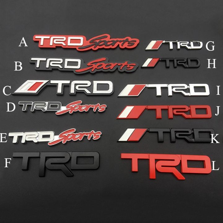 1 X TRD Sport Side Trunk Emblem Badge Sticker Decal Toyota | Daraz.lk