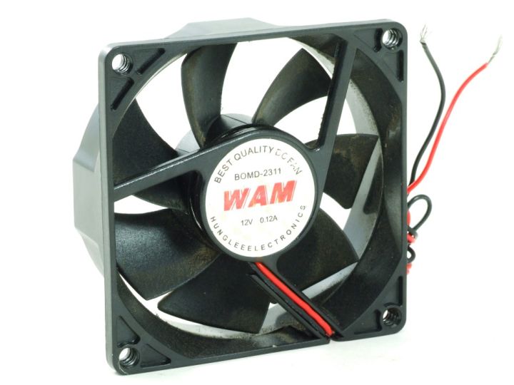 1pcs WAM W12025HZ12SEMA 12V 0.18A 12 cm 2-wire silent bearing cooling ...