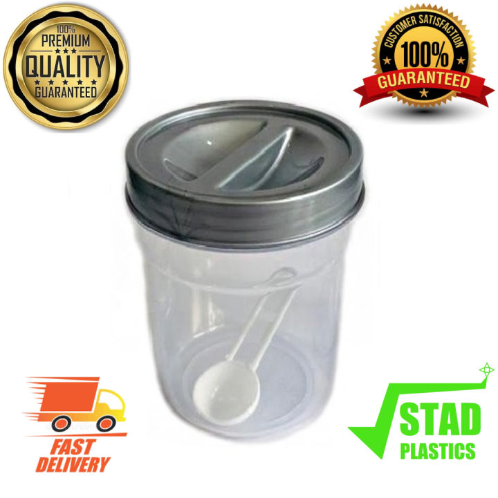 1 Piece Spicy Containers 150 grams can put With SILVER Lid CYLINDER TUB ...