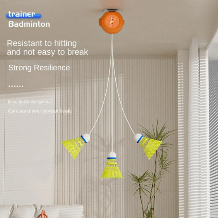 【COOL】 Set Badminton Trainer Accompanying Practice Traininer Badminton ...