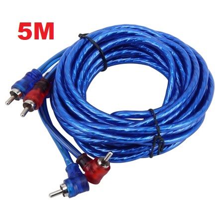 5M Car Amplifier Cable Installation Wiring RCA Copper Wire Vehicle ...