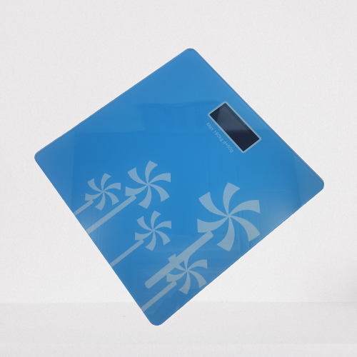 Blue Color Digital Weighing Scale Ultra Slim Stylish Tempered Glass ...