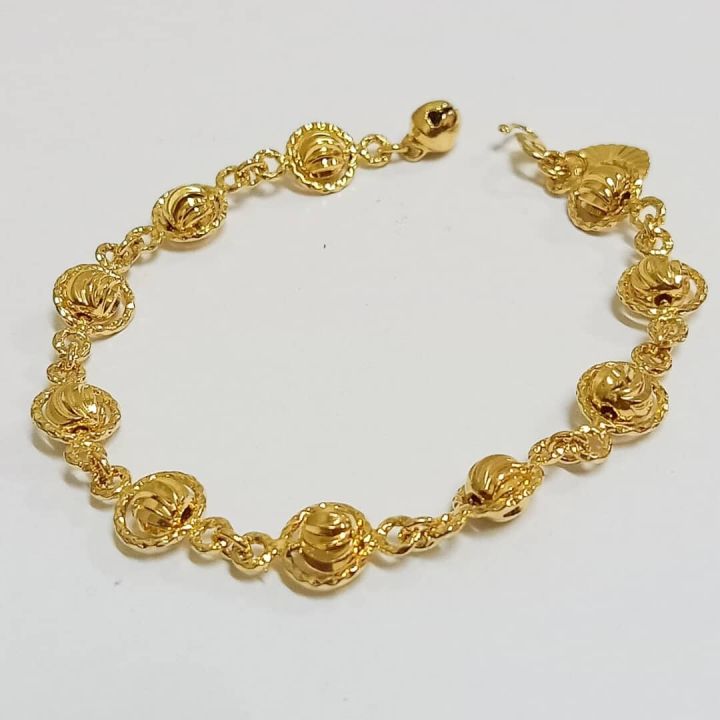 Bracelet Rantai Tangan Emas Korea 24K (Gold Plated) | Daraz.lk
