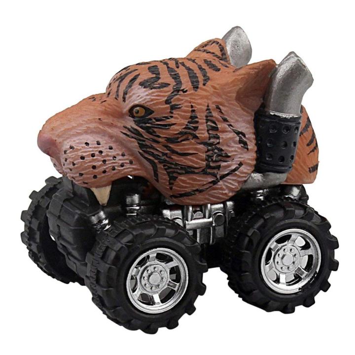 【World Supermarket 2021】Children's Pull Back Animal Cars Toys Tiger ...