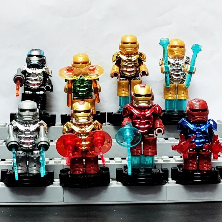 Compatible with LEGO Avengers Iron Man MK85 Electroplated Armor ...