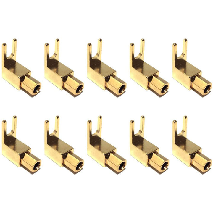 Right Angle Spade Fork & Binding Post - 4mm Banana Plug Socket - Spade ...