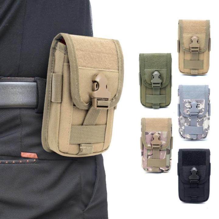 Tactical Molle Phone Holster Outdoor Belt Waist Bag Utility Vest Card ...