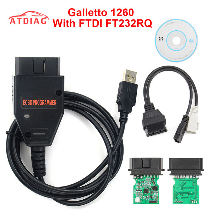 Galletto 1260 Ftdi Ft232rq Rl Eobd Ecu Programmer Read Write Car Ecu ...