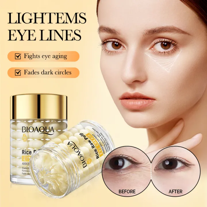 BIOAQUA Rice Raw Pulp Eye Cream Elasticity Tender Skin Firmness Nourish ...