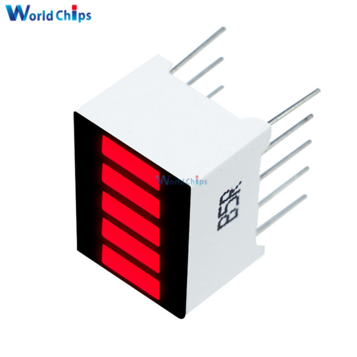 【41702198】2PCS Diy PCB Board 5 Segment Red Color Digit Bar LED Display ...