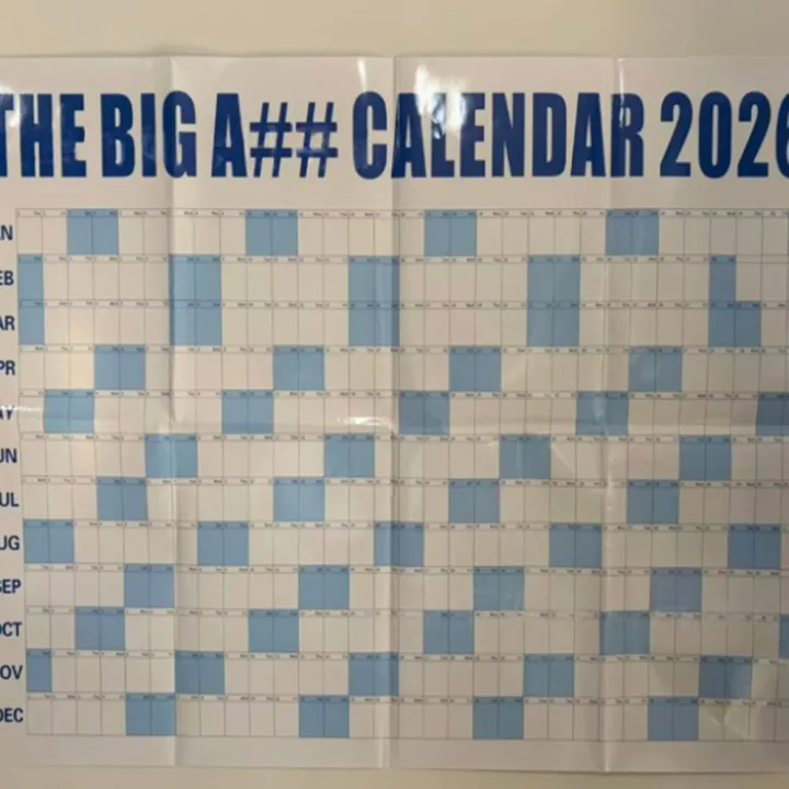 Durable Large 2026 Calendar Planner Sheet Schedule Sticker Planner ...