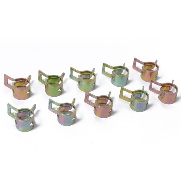 10 PCS 12mm Car Spring Clip Fuel Line Hose Clip Water Pipe Air Tube ...