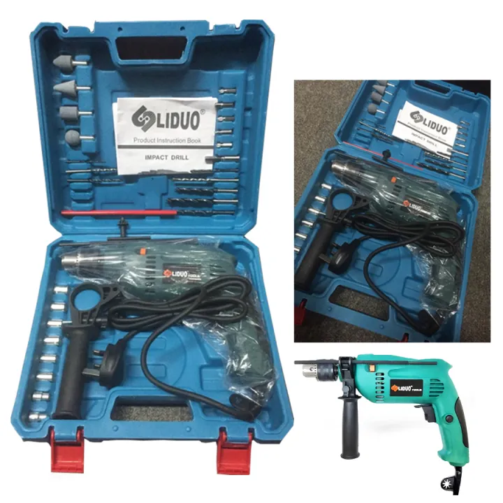 High Power 750w Drill Machine with Drill bit sets Dual side rotate with ...