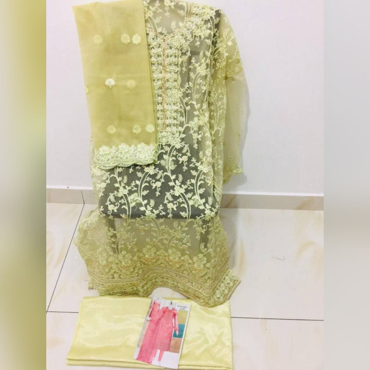 Geelan party and fancy semi stitch Salwar Kameez | Daraz.lk