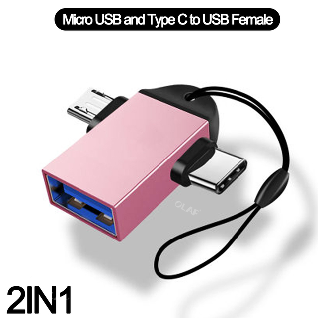 【Inkwell Tales】2 In 1 Otg Adapter Type C Micro Usb 3.0 Data Converter ...