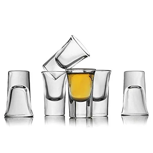 Small shot Glasses, Set of 6 Wine Glasses Thick and Durable shot ...