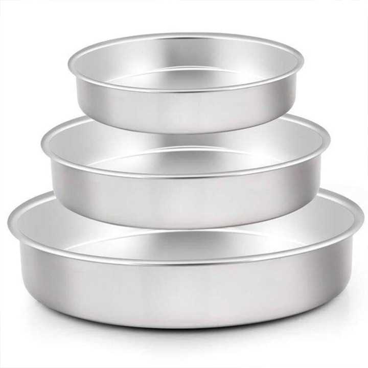 Round Shape Cake Pan Set Superb Quality Aluminium mould 3pcs set ...