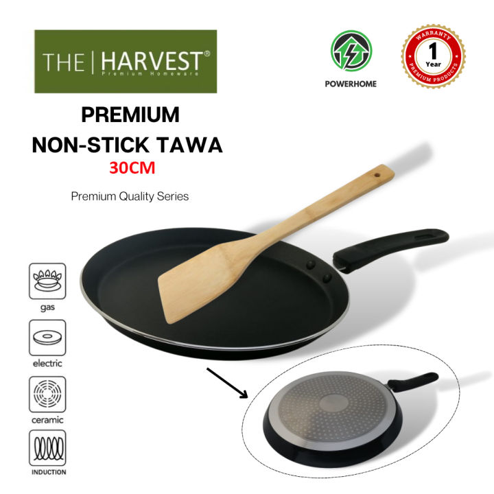 The Harvest Premium Quality Non Stick Tawa with Induction Bottom and ...