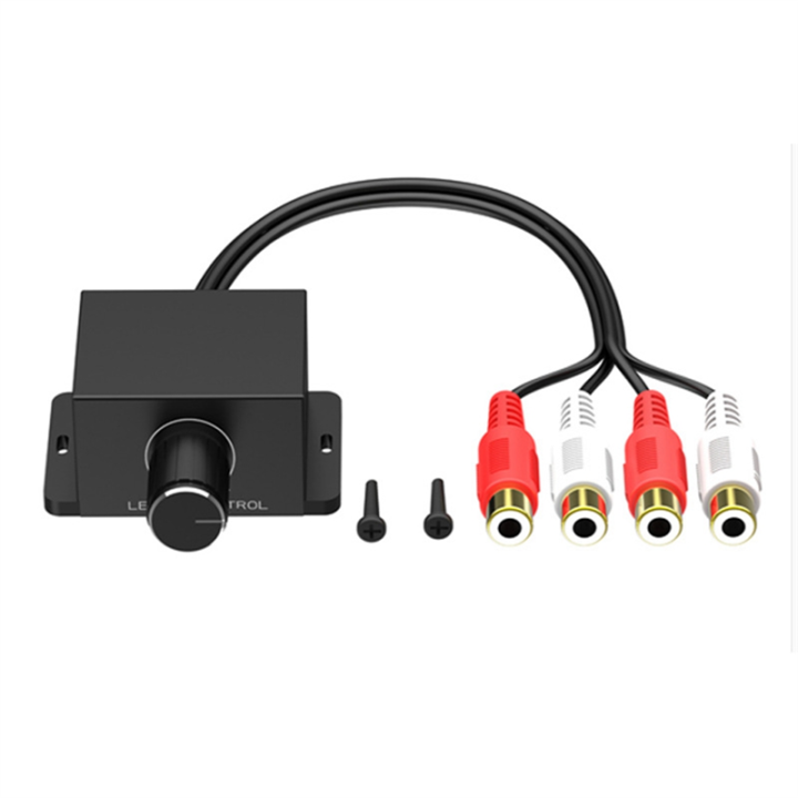 Car Audio Amplifier Bass Level Remote Volume Control Knob Male and ...