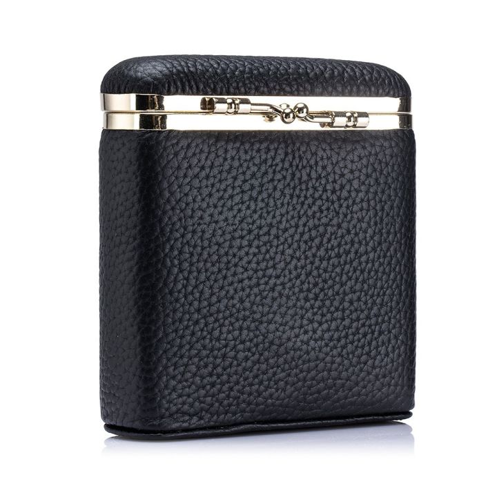 Genuine Leather Cigarette Case Coin Purse Wallet Cowhide Lady Lipstick ...