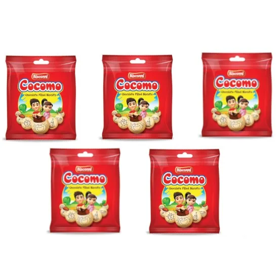 Cocomo Chocolate Filled Biscuits x 5 Packets Bisconni Cream Super Tasty ...