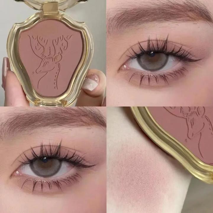 New Product 4 colors Matte Highlight blush Frost Pearl blush for girls ...