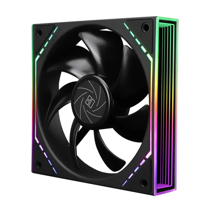 12cm ARGB Chassis Cooling Fan Colorful PWM Cooling Fan, PBT+PC+Silica ...
