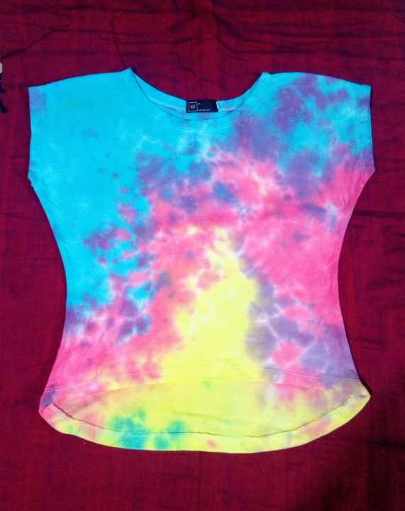 Girls Tie-Dye Crop tops, Batik, Colourful, Fashionable, Unique | Daraz.lk