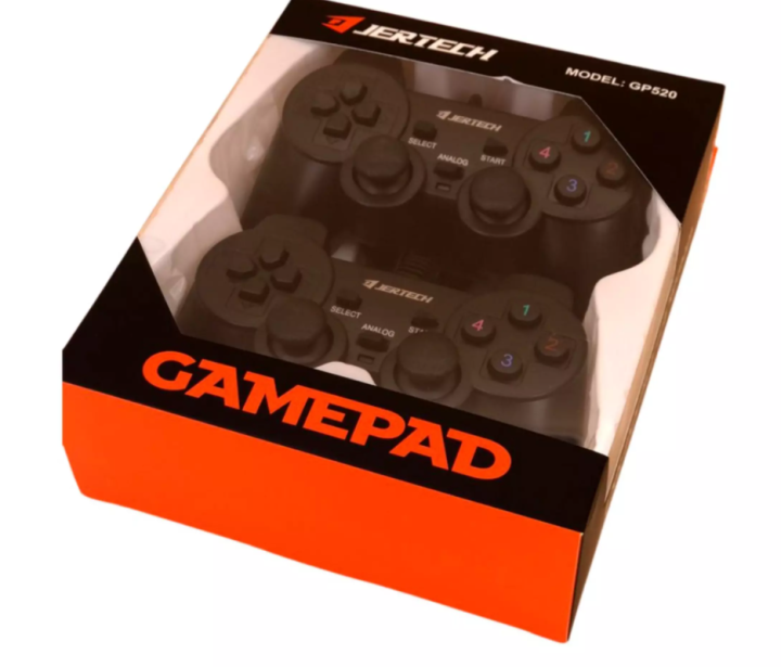 GamePad Jertech GP520 Joypad Double Dual Shock Gaming Controller for PC Laptop | Daraz.lk