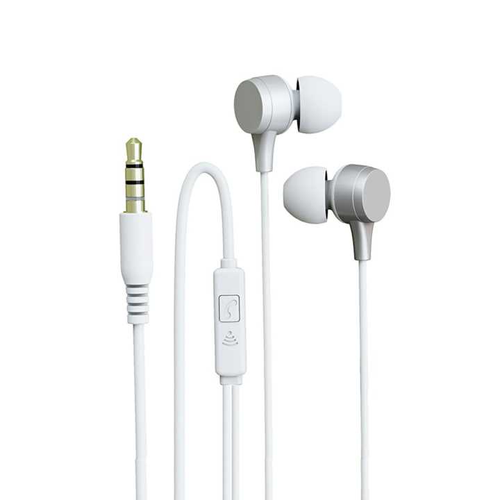 MOXOM Wired 3.5mm AUX Earphone White Headset Headphone Black, White ...