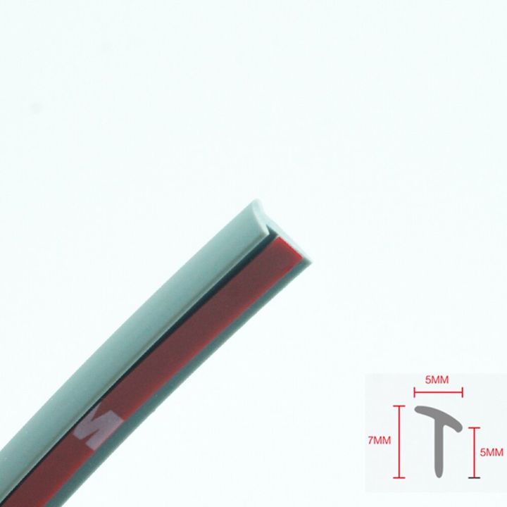 【Gray 2M】 Car seal Rubber Sealing Strip Car rubber Seal Slanted Front ...