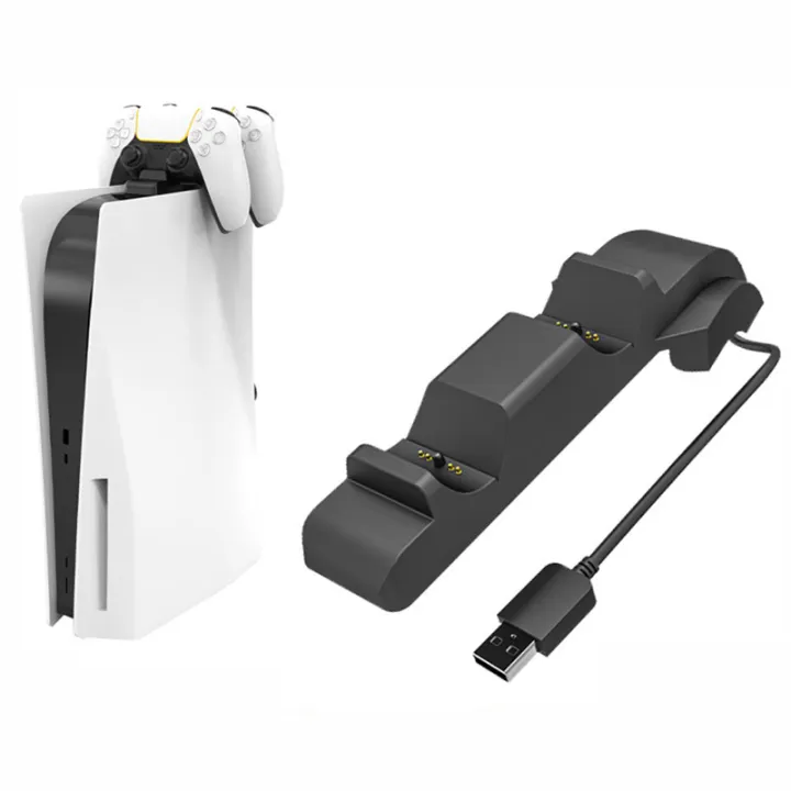 New PS5 Controller Charger Dual Fast Charging Cradle Dock Station for ...