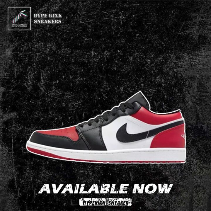 Nike Air Jordan 1 Low Bred Toe 553558 612 ( Originals Quality 100% ...