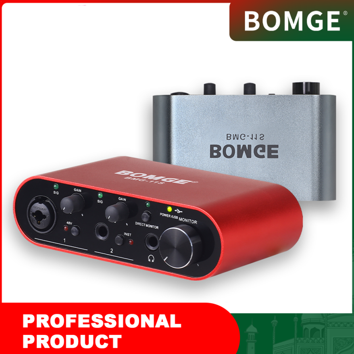 BOMGE BMG11S 3rd Gen USB Audio Interface, for the Guitarist, Vocalist, Podcaster or Producer ...