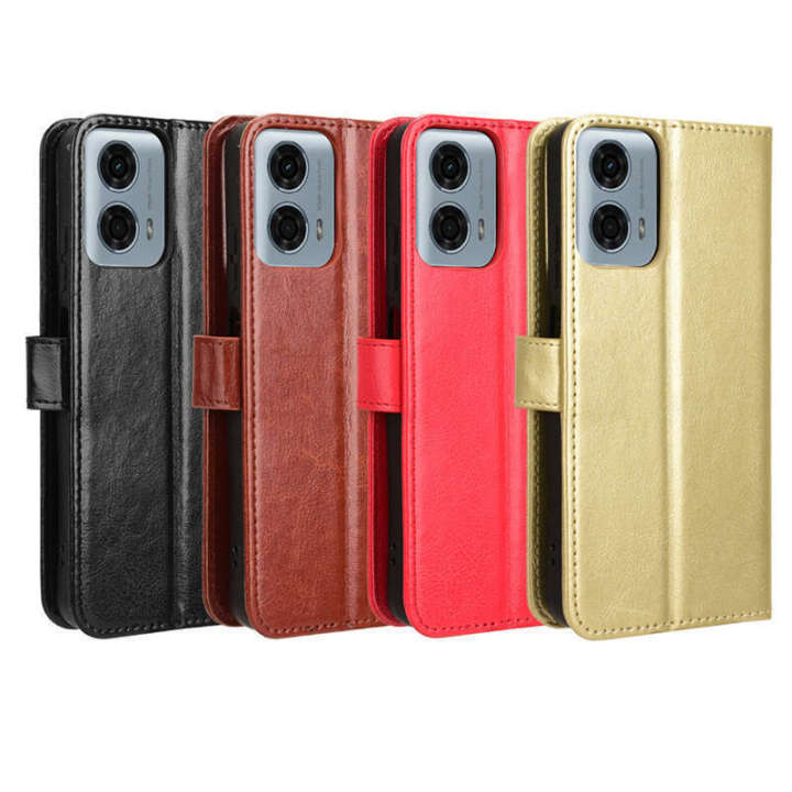 Compatible with Motorola G35/G45/G75 Case Moto G55 Phone Leather Flip ...