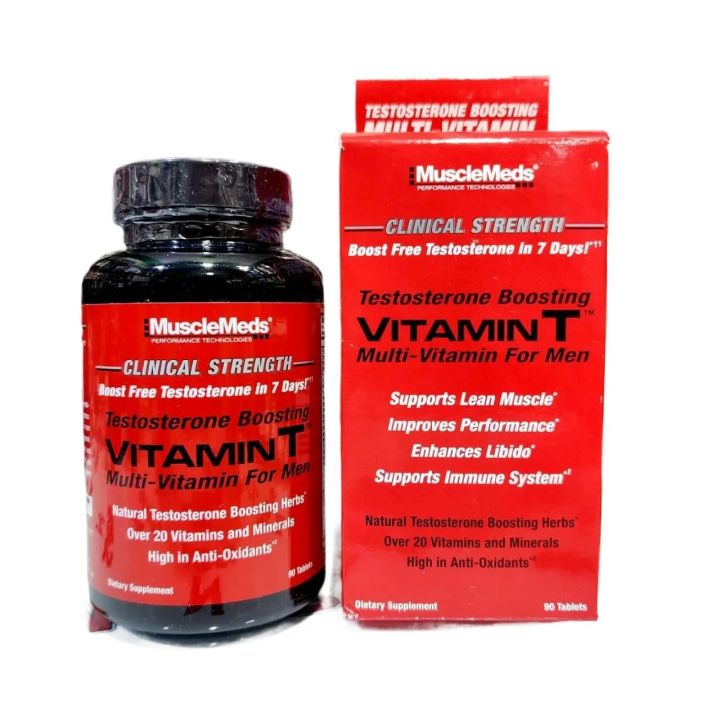 Vitamin T, Testosterone Boosting Multi-Vitamin For Men, 90 Tablets ...