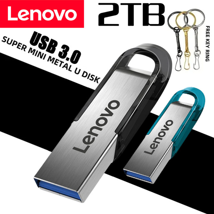 Lenovo USB 3.0 Flash Drive Mini Metal Usb 2 Tb Real Capacity Memory Pen ...