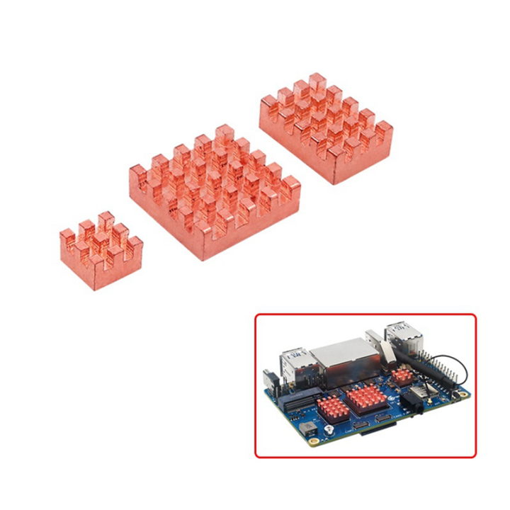 NAMUNY For RV2 Heat Sink Copper Heatsink Passive Cooling CPU RAM ...