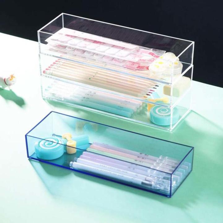 Translucent storage box Drawer organizer box Clutter classification box ...