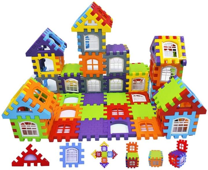 Happy Home House Blocks with Windows for Kids, Smart Activity Fun Multi ...