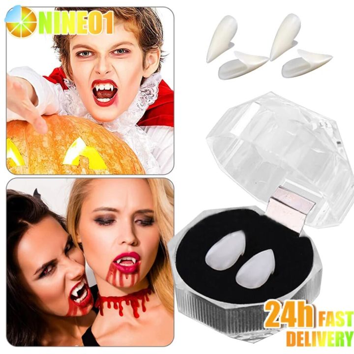 vampire teeth 10 Halloween Cosplay Retractable Vampire Teeth Dentures ...