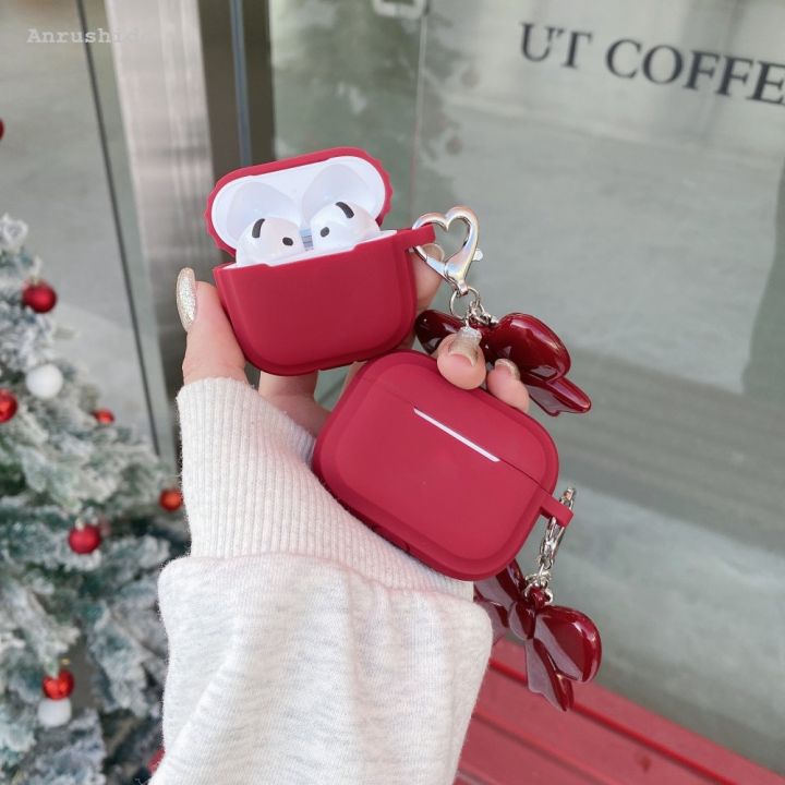 2025 NEW Korean Cute Bow Earphone Case For Apple Airpods 4 Pro Portable ...