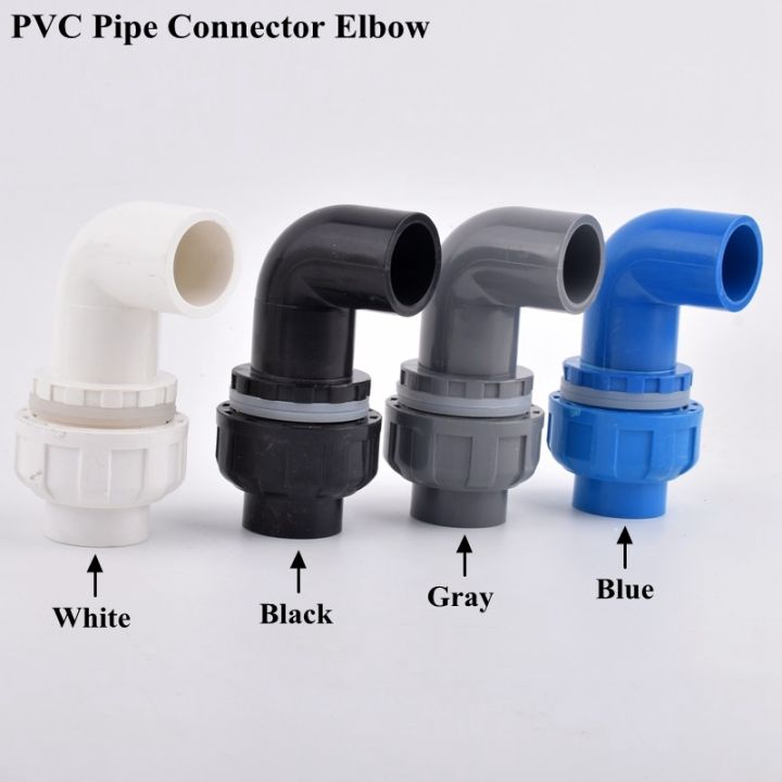 1pc 20-50mm Pvc Drainage Connector Elbow Aquarium Fish Water Inlet ...