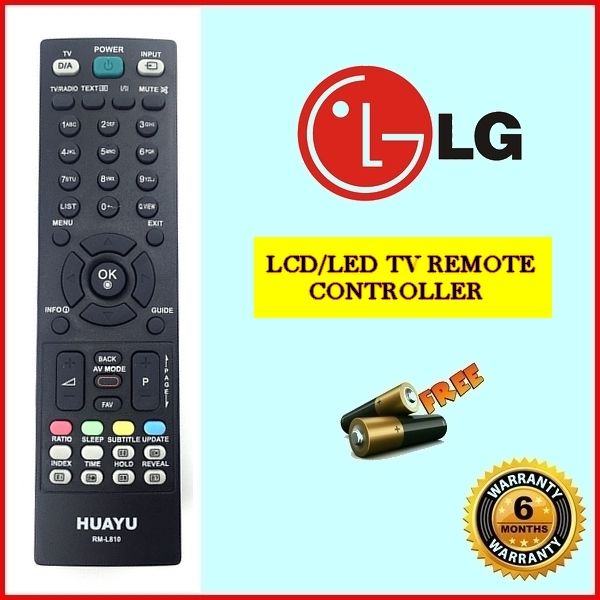 LG LED/LCD TV Remote Controller RM-L810 & Free Batteries | Daraz.lk
