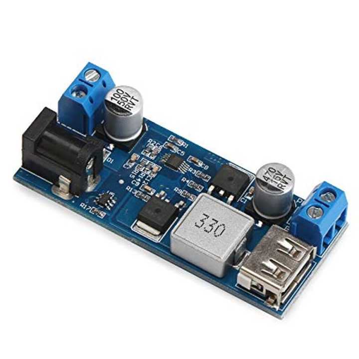 DC-DC 24V/12V To 5V 5A Step Down Power Supply Buck Converter Adjustable USB Charging Module For ...