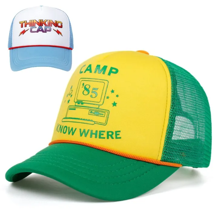 Fashion Stranger Things Dustin Mesh Cap Breathable Sunscreen Peaked Cap ...