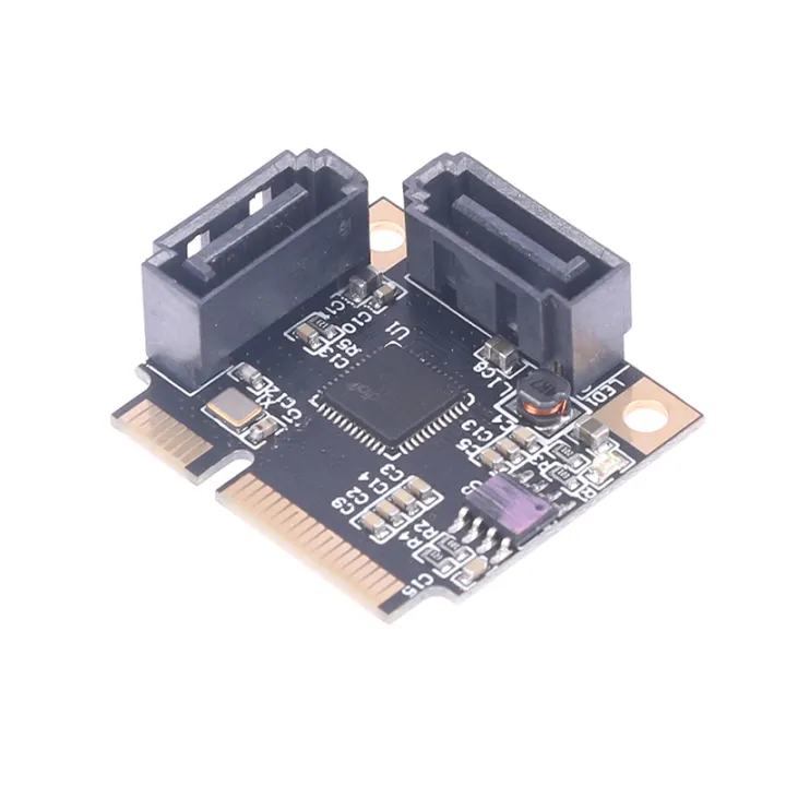 H1111Z Add On Cards Mini PCI-E PCI Express to 2 Ports SATA 3.0 ...