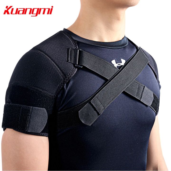 Kuangmi 7K-foam Double Shoulder Brace Adjustable Sports Shoulder ...